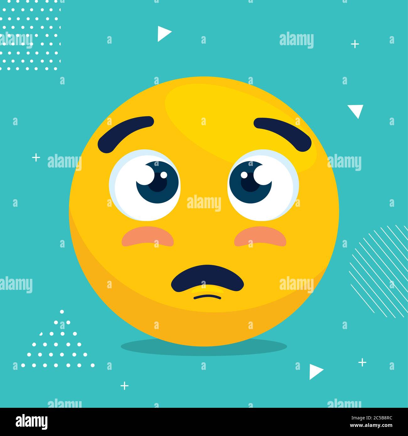 emoji with eyes open and face of please, face yellow with face of ...