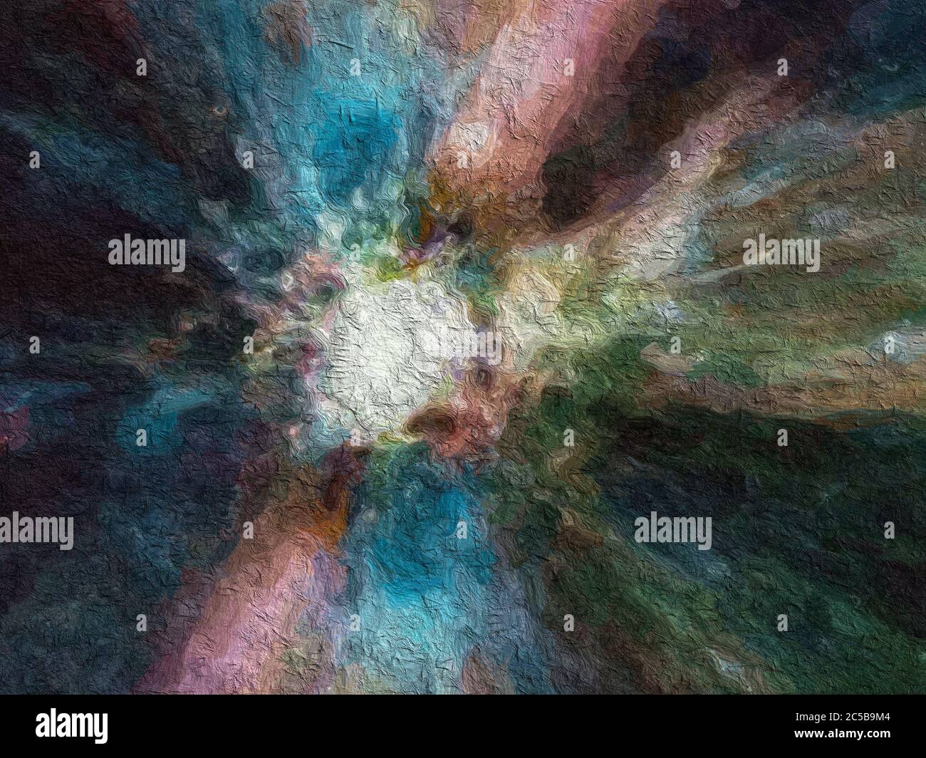 Beautiful digitally painted space images Stock Photo - Alamy