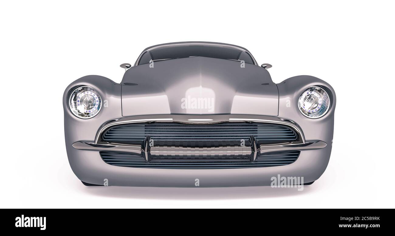 no brand concept car front view, 3d illustration Stock Photo - Alamy
