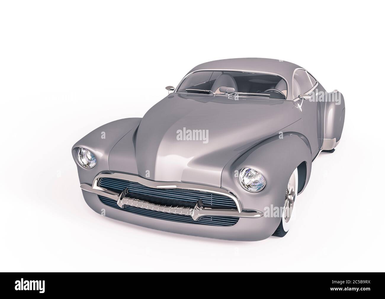 no brand concept car up view, 3d illustration Stock Photo - Alamy