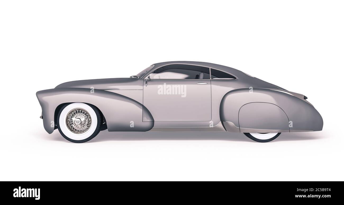 no brand concept car side view, 3d illustration Stock Photo - Alamy