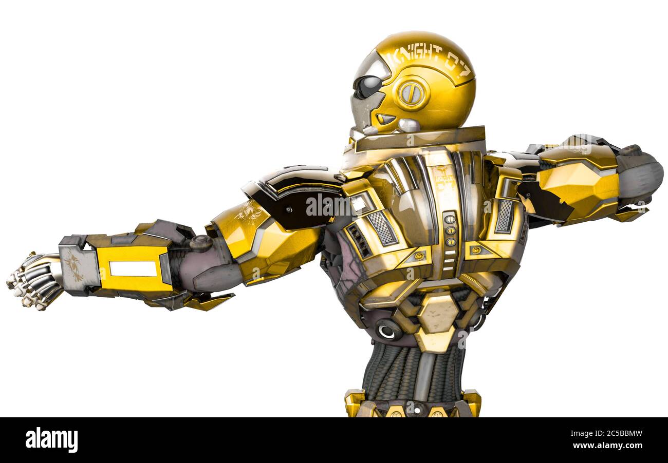 knight vision attack side view, 3d illustration Stock Photo - Alamy