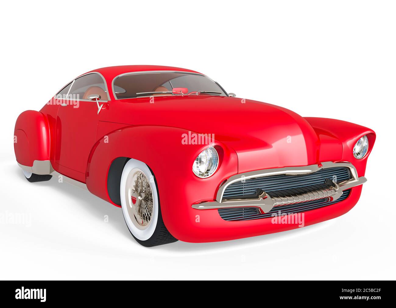 no brand concept car nice view, 3d illustration Stock Photo - Alamy