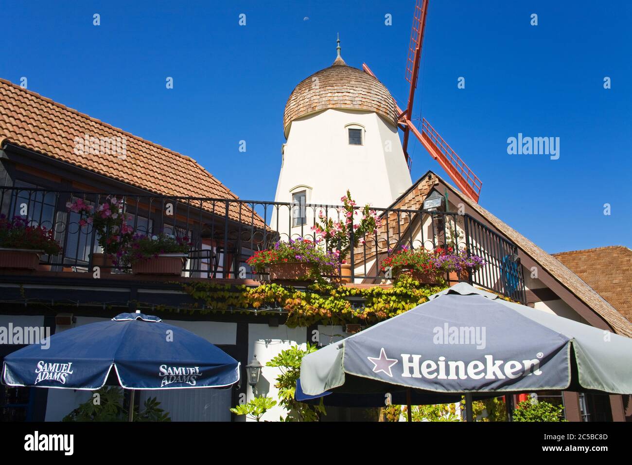 Windmill on Alisal Road, Solvang, Santa Barbara County, Central ...
