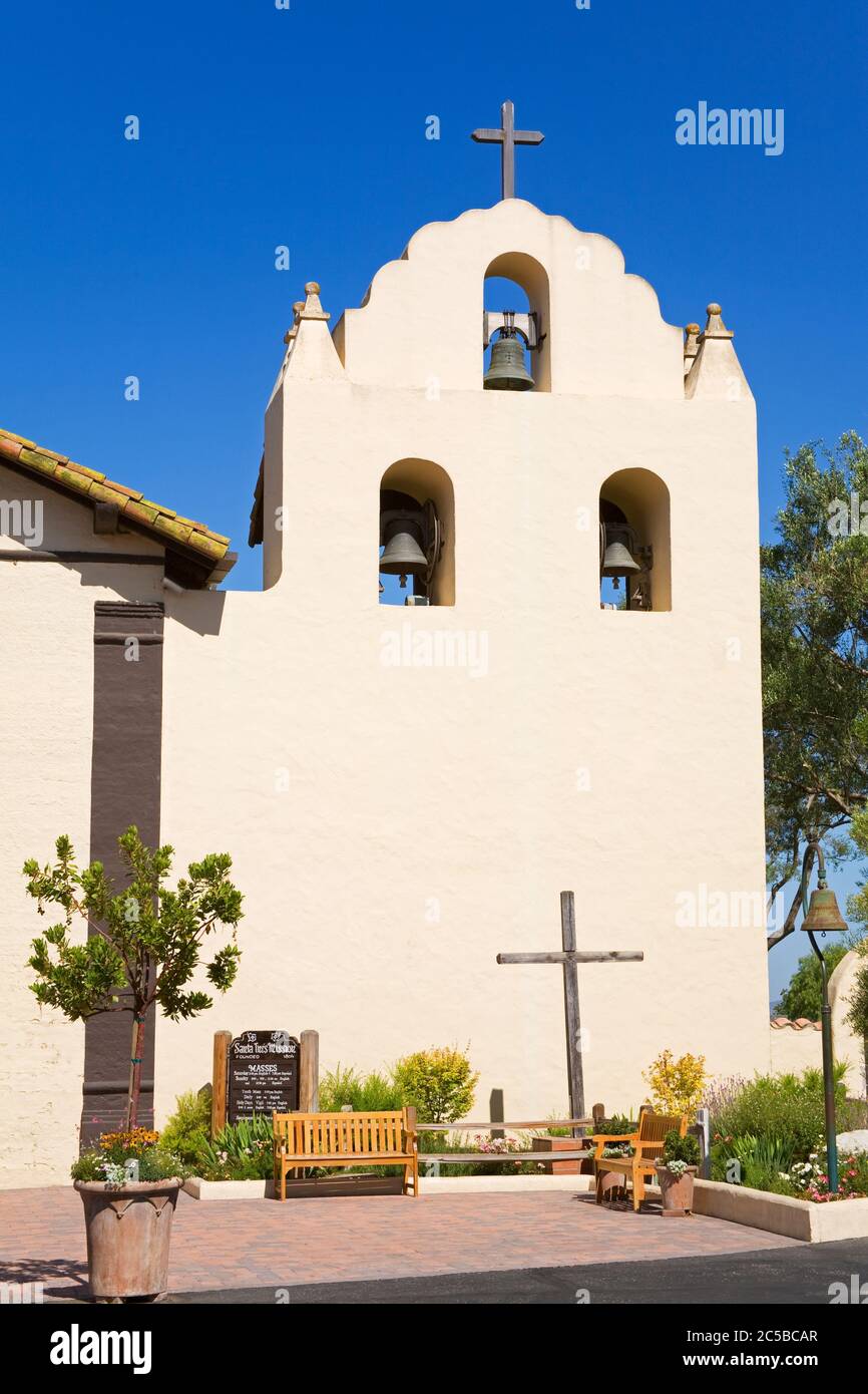 Bell tower mission santa ines hi-res stock photography and images - Alamy