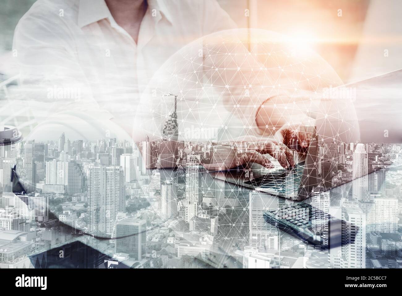 Construction Engineer Using Computer for Project Planning and ...