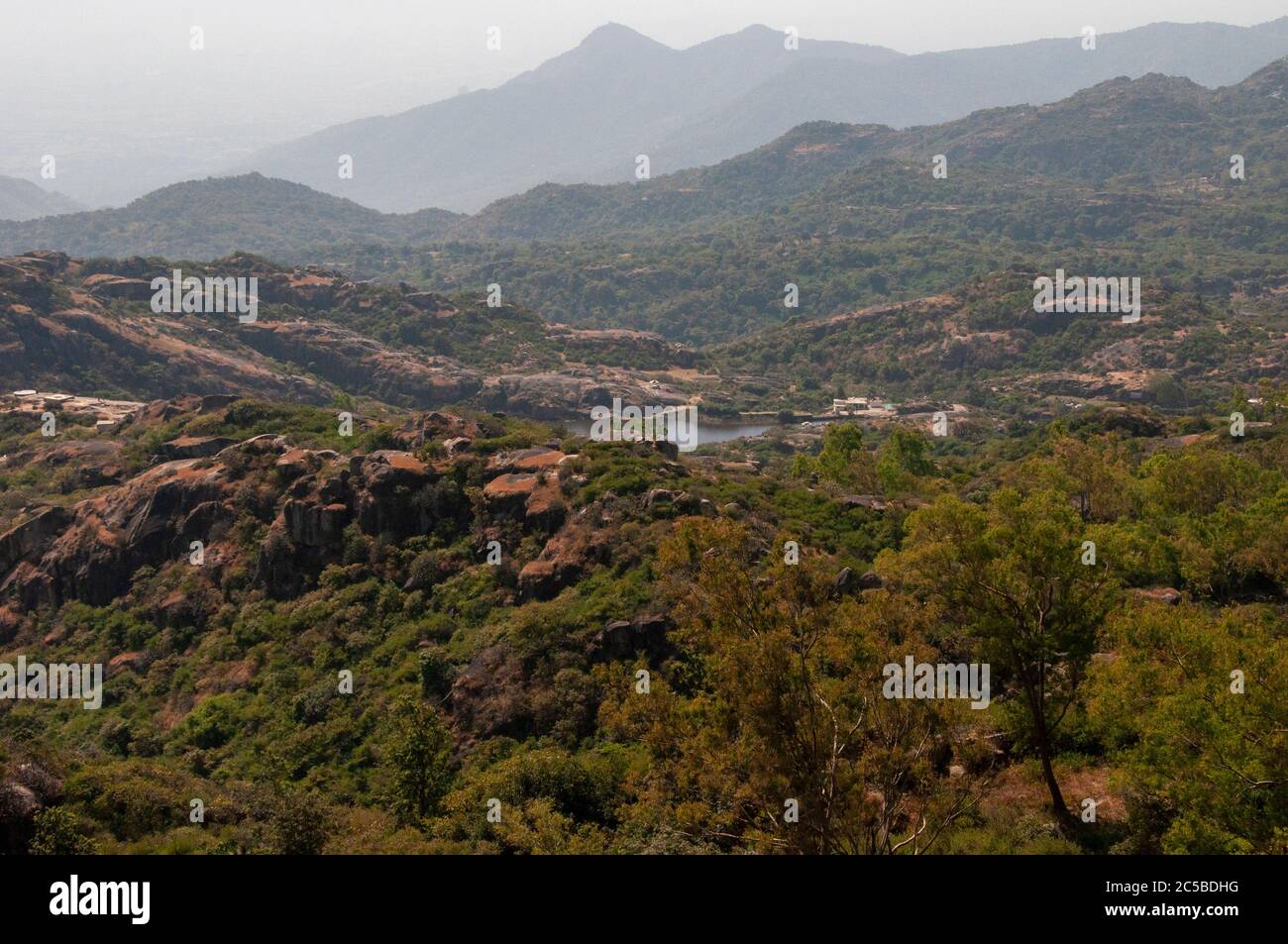 landscape of mount abu from guru shikhar top Stock Photo - Alamy