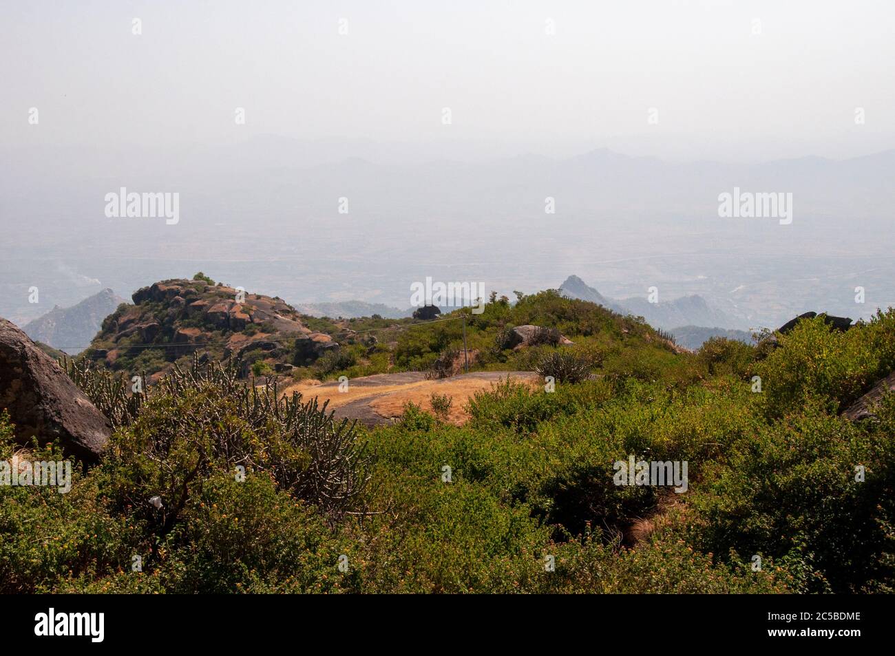 landscape of mount abu from guru shikhar top Stock Photo - Alamy