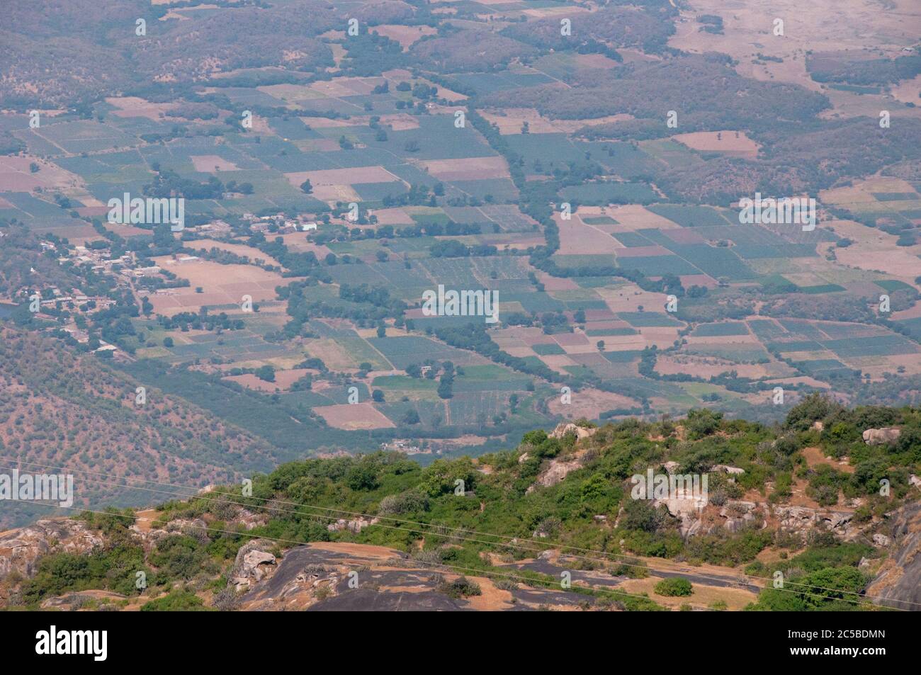 landscape of mount abu from guru shikhar top Stock Photo - Alamy