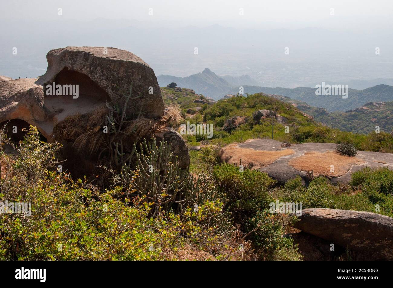landscape of mount abu from guru shikhar top Stock Photo - Alamy