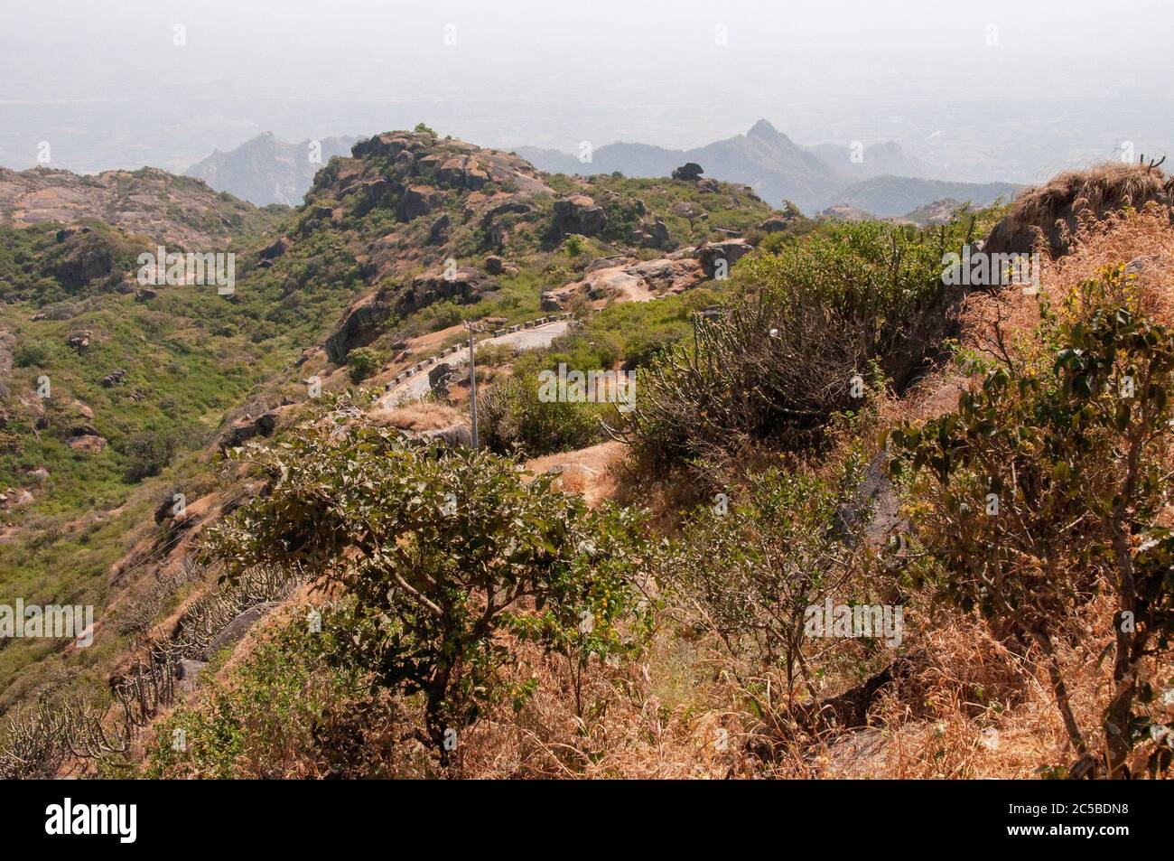 landscape of mount abu from guru shikhar top Stock Photo - Alamy