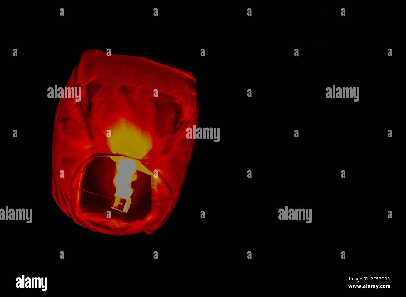 Red chinese paper lantern on blue sky background hi-res stock ...