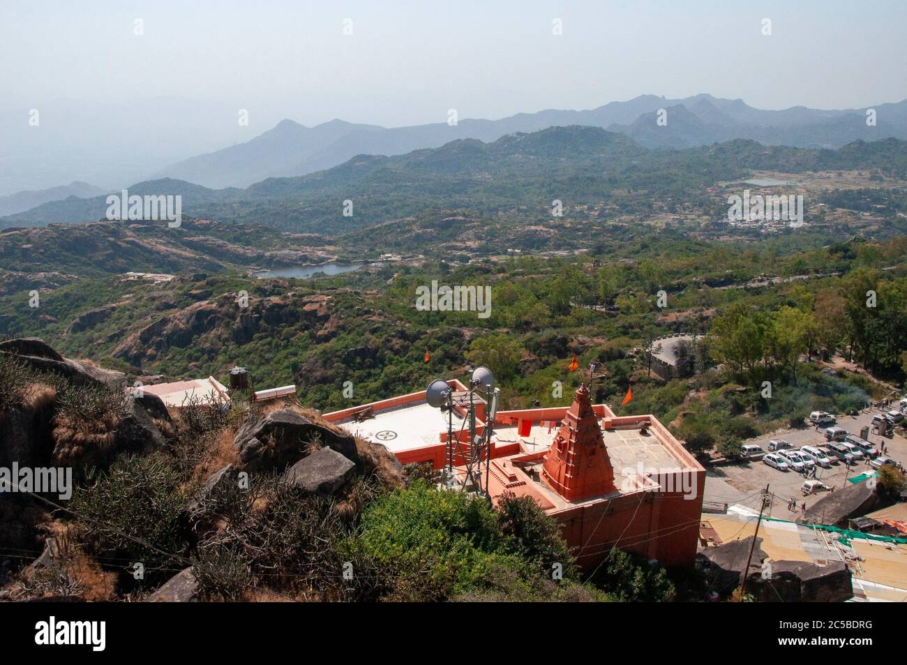 landscape of mount abu from guru shikhar top Stock Photo - Alamy