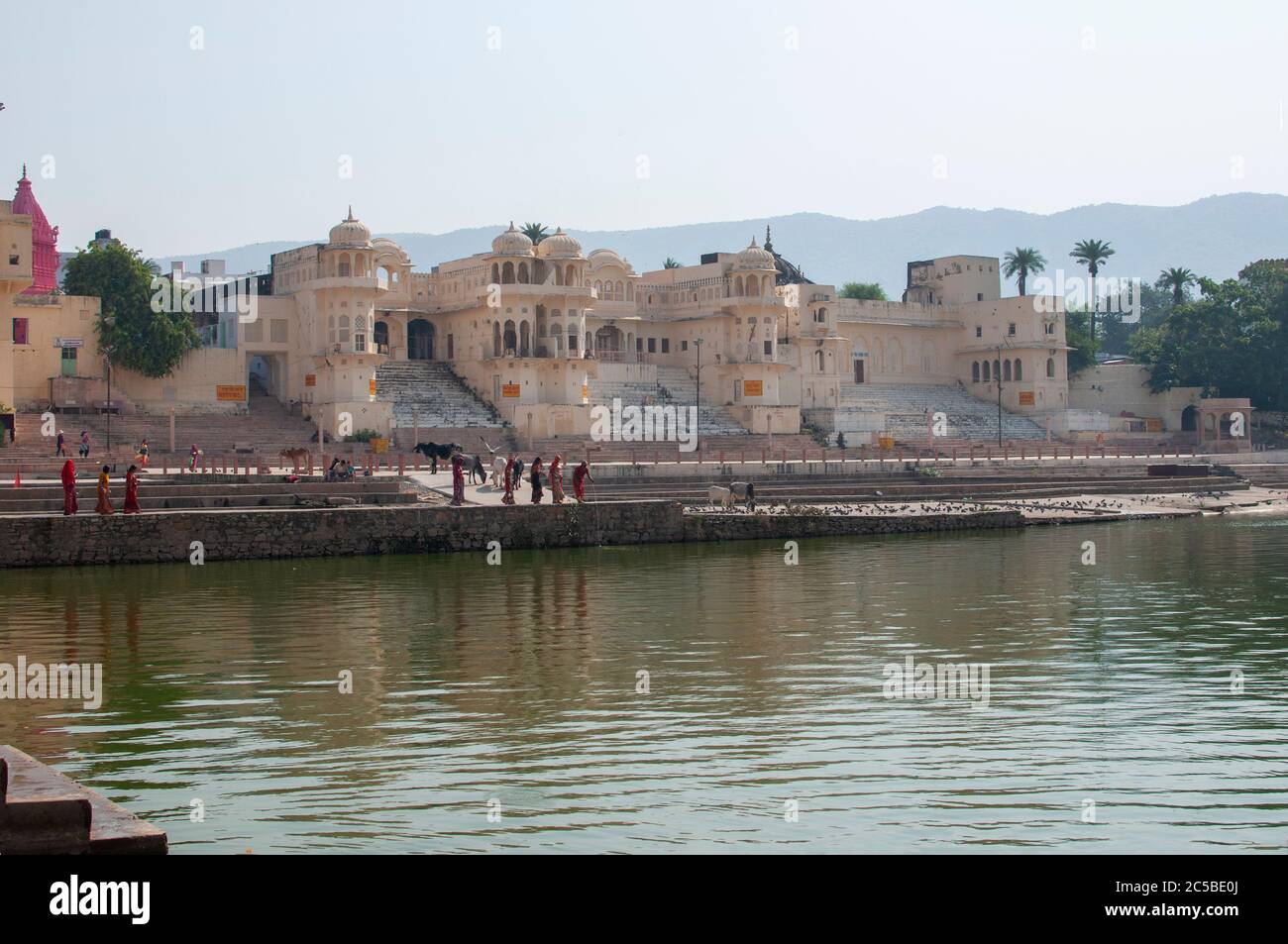 Pushkar Lake or Pushkar Sarovar is a sacred lake of the Hindus is ...