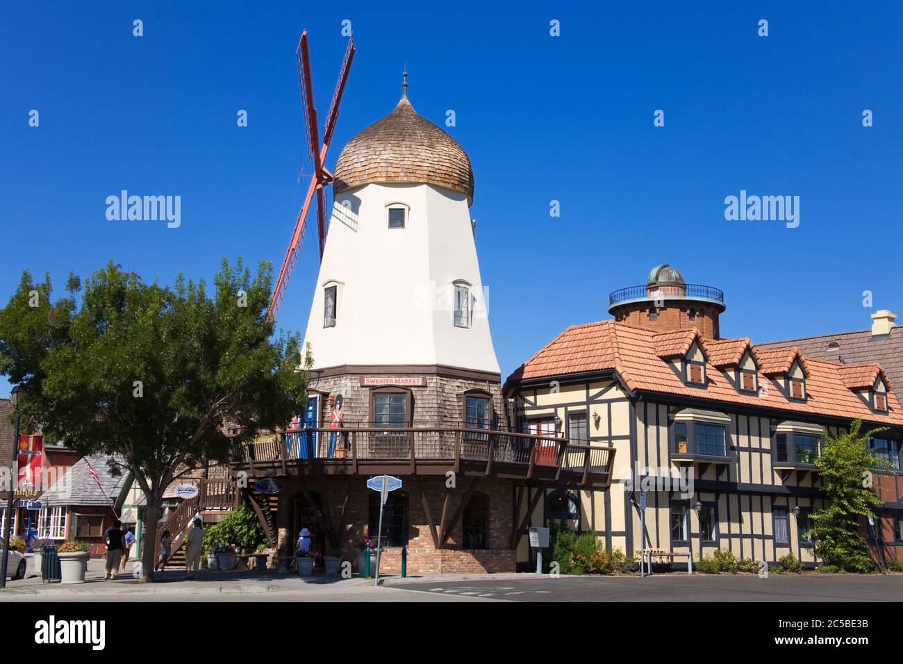 Windmill on Alisal Road, Solvang, Santa Barbara County, Central ...