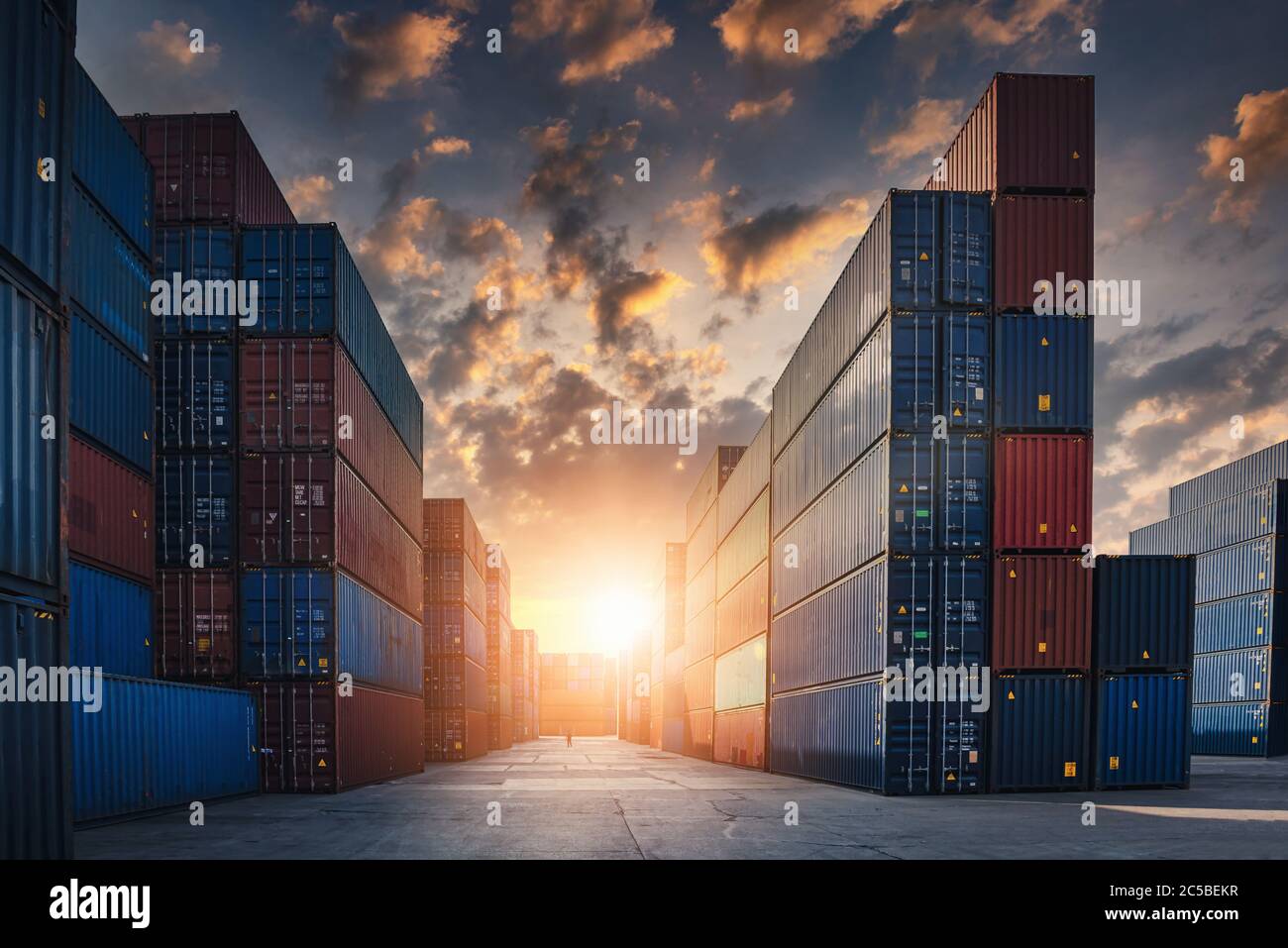 Container Cargo Port Ship Yard Storage Handling of Logistic ...