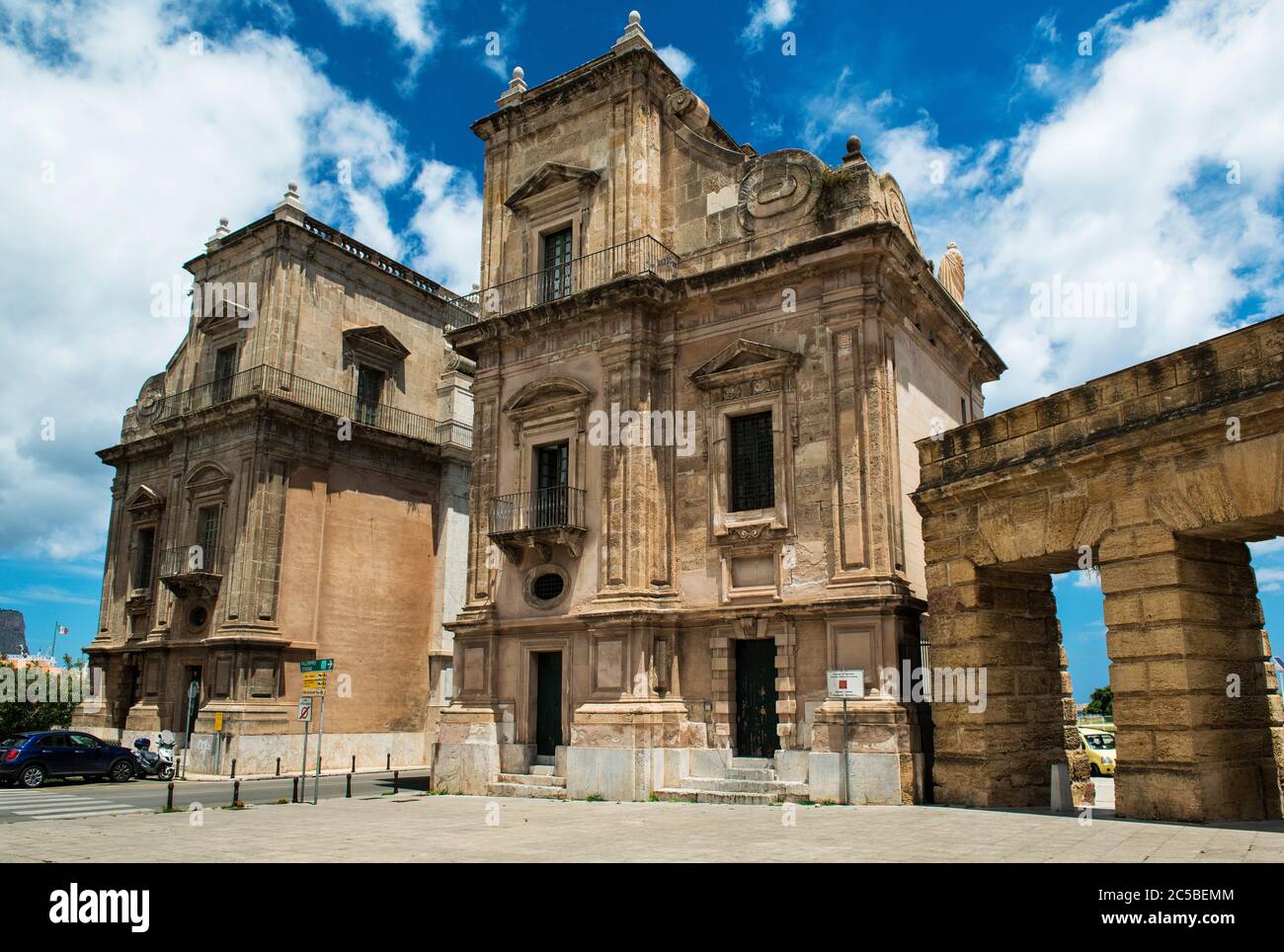 Porta Felice is a monumental City Gate of Palermo; built in Renaissance ...