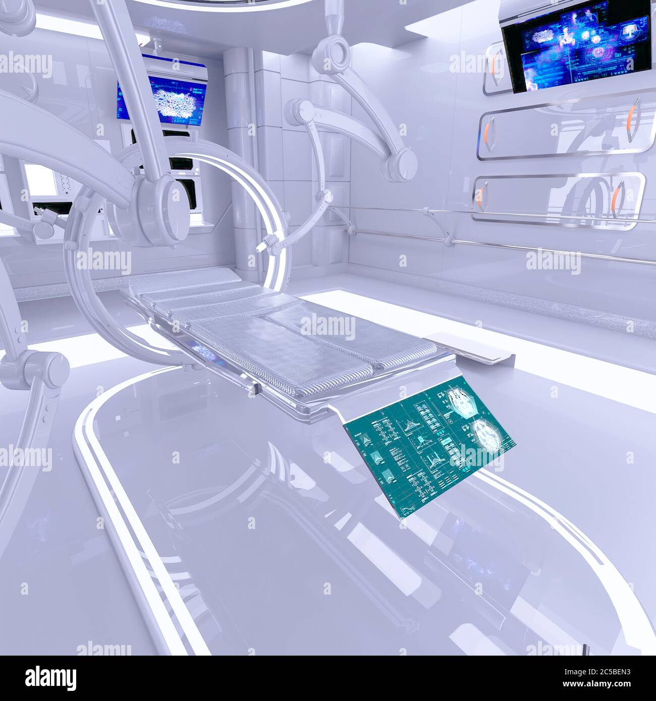 futuristic surgery room, 3d illustration Stock Photo - Alamy