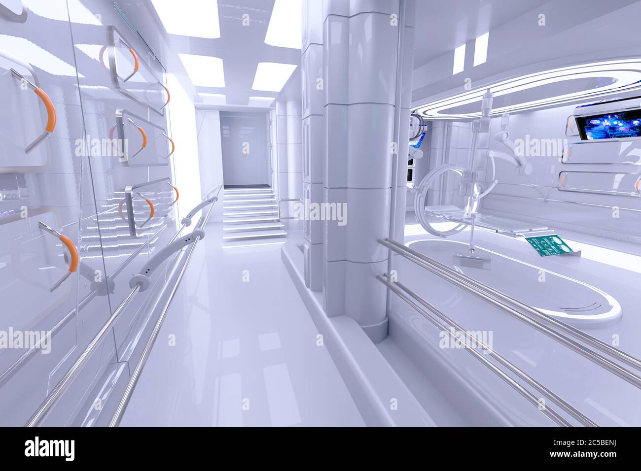 futuristic surgery room, 3d illustration Stock Photo - Alamy