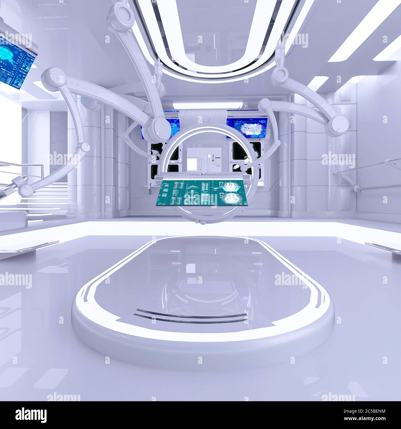 futuristic surgery room, 3d illustration Stock Photo - Alamy