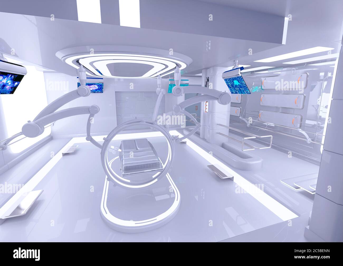 futuristic surgery room, 3d illustration Stock Photo - Alamy
