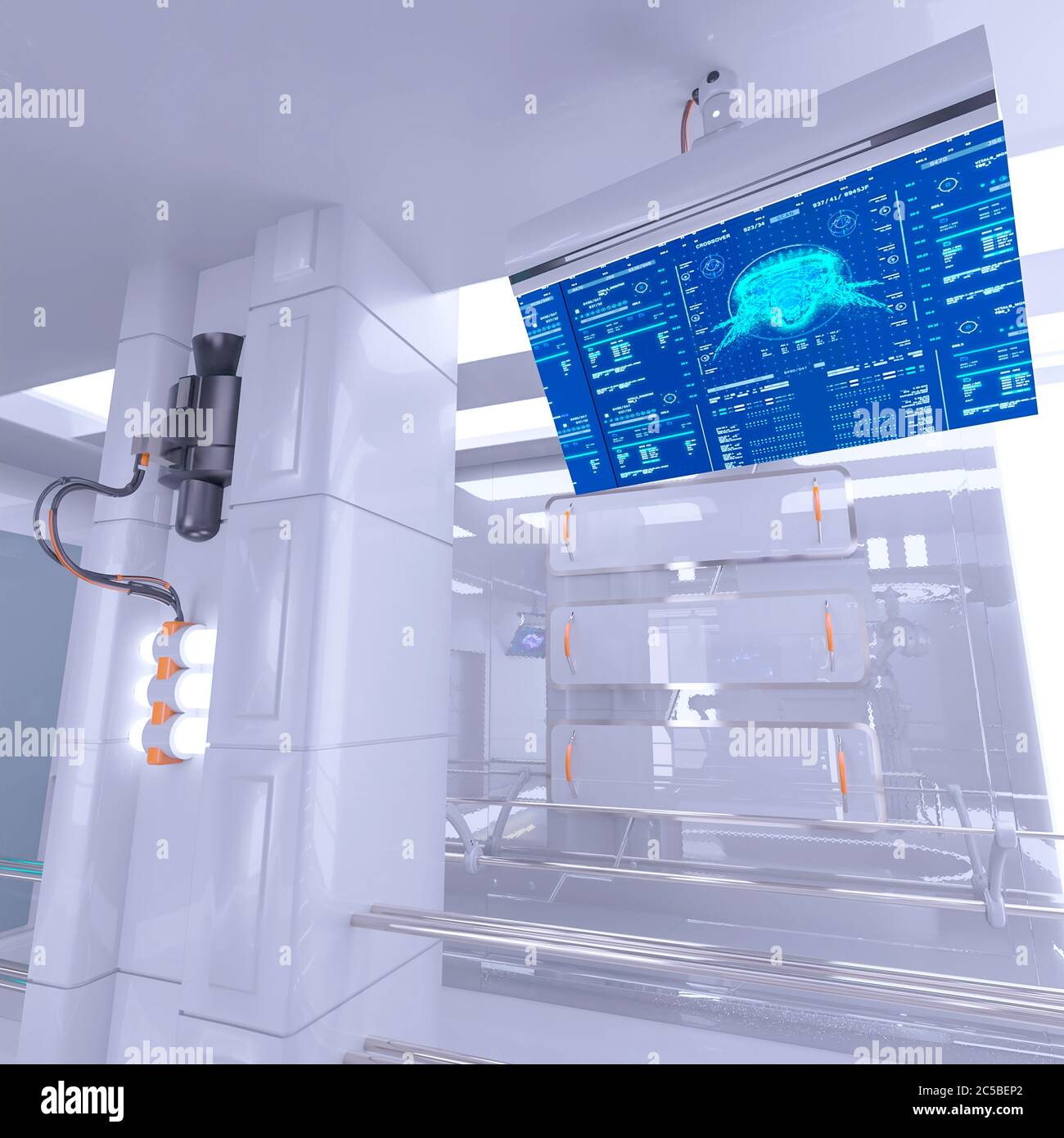 futuristic surgery room, 3d illustration Stock Photo - Alamy