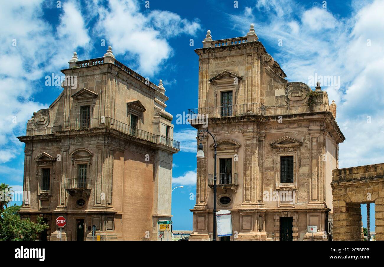 Porta Felice is a monumental City Gate of Palermo; built in Renaissance ...