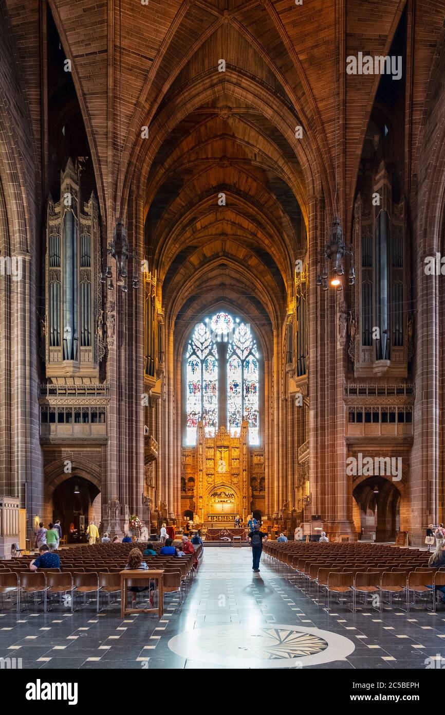 Interior anglican cathedral liverpool uk hi-res stock photography and ...