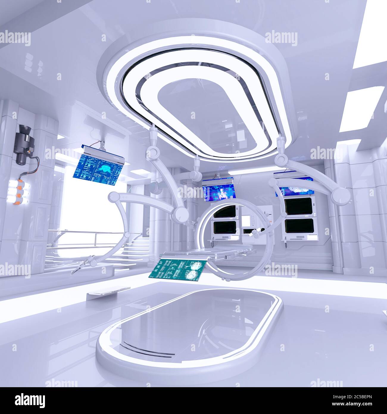 futuristic surgery room, 3d illustration Stock Photo - Alamy