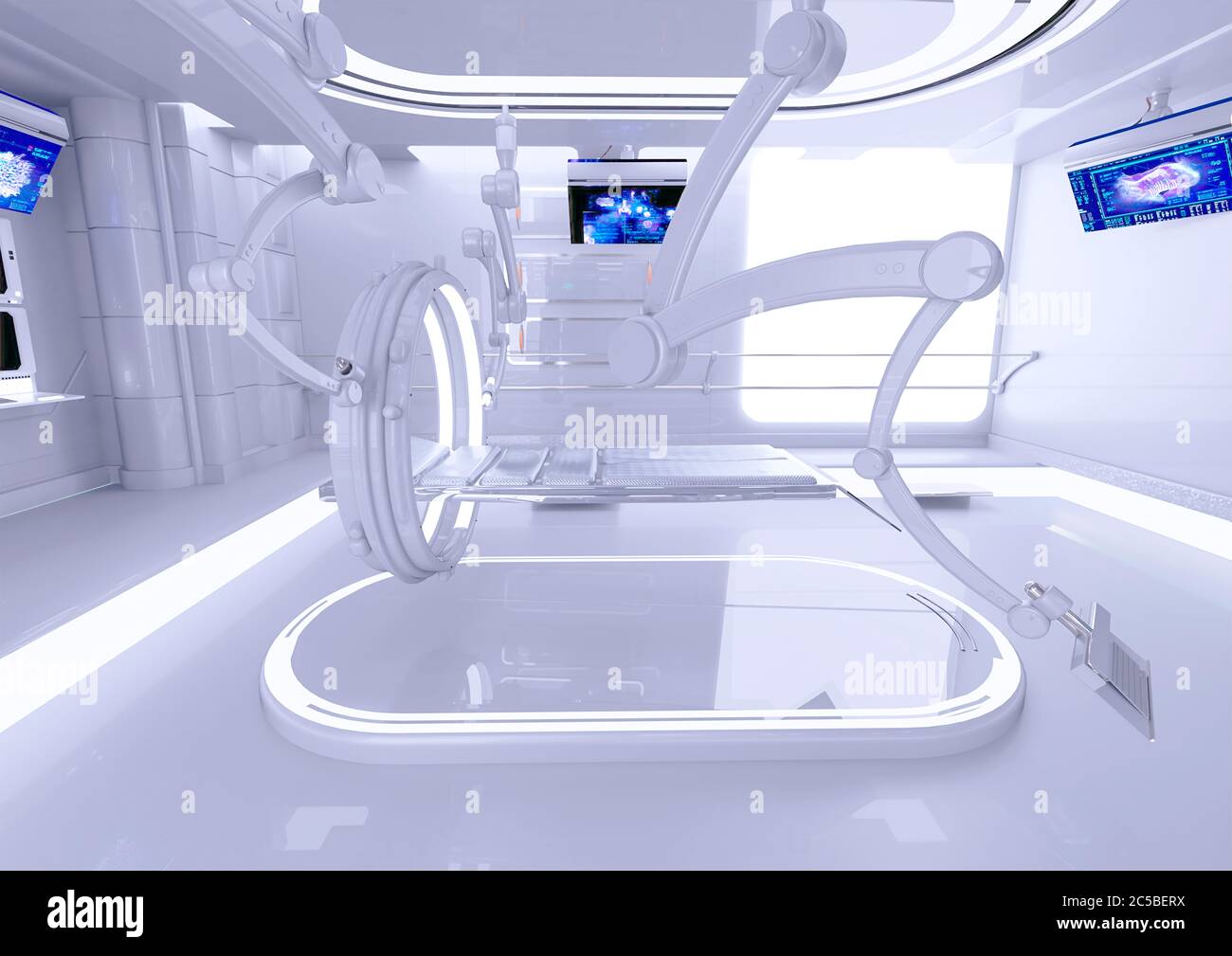 futuristic surgery room, 3d illustration Stock Photo - Alamy