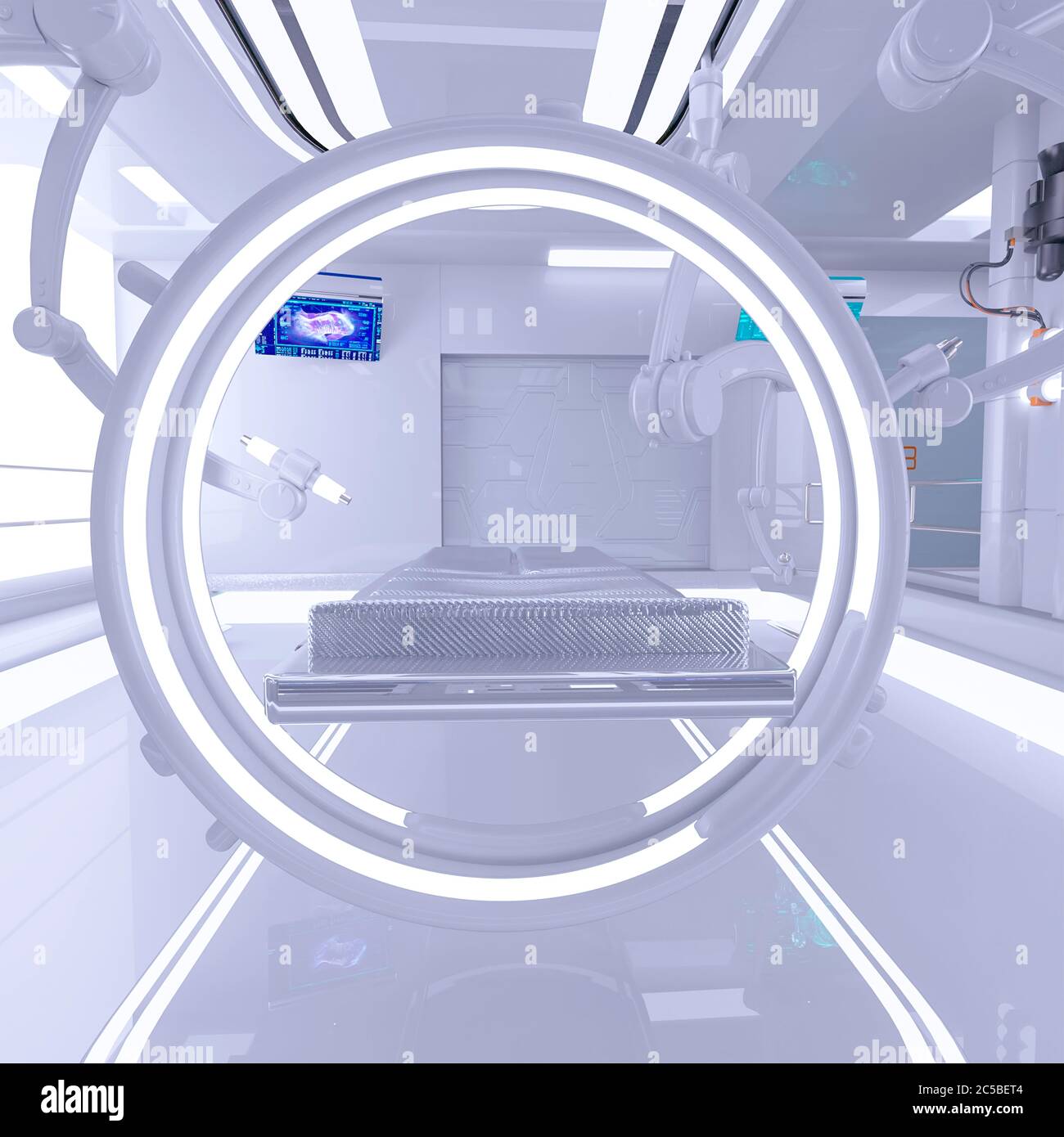 futuristic surgery room, 3d illustration Stock Photo - Alamy