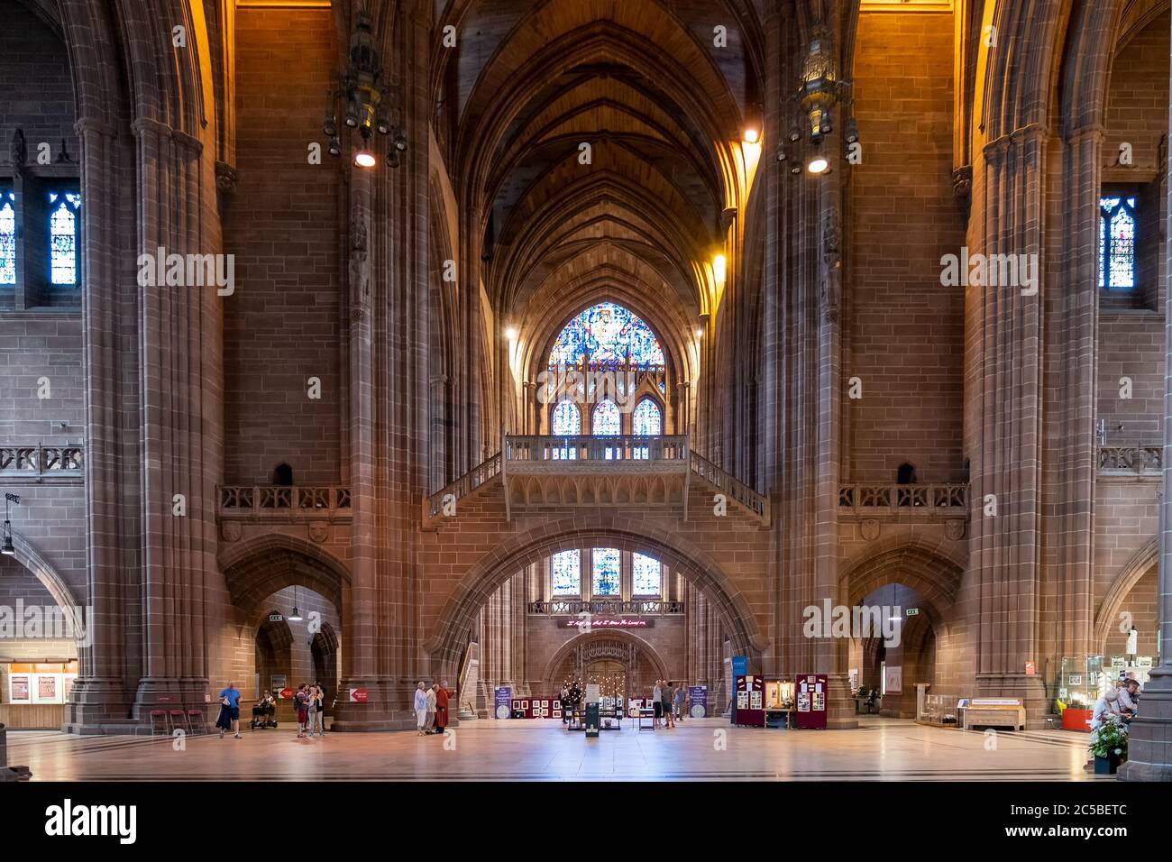Liverpool Anglican Cathedral Interior High Resolution Stock Photography ...