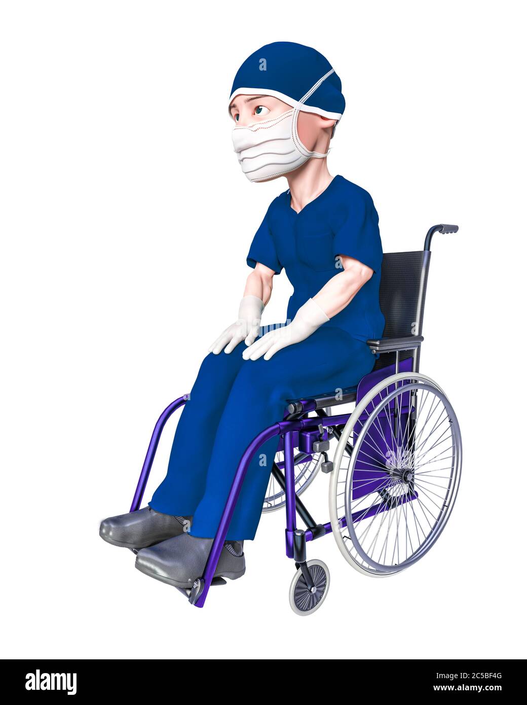 this funny doctor cartoon will put some fun in yours creations Stock ...