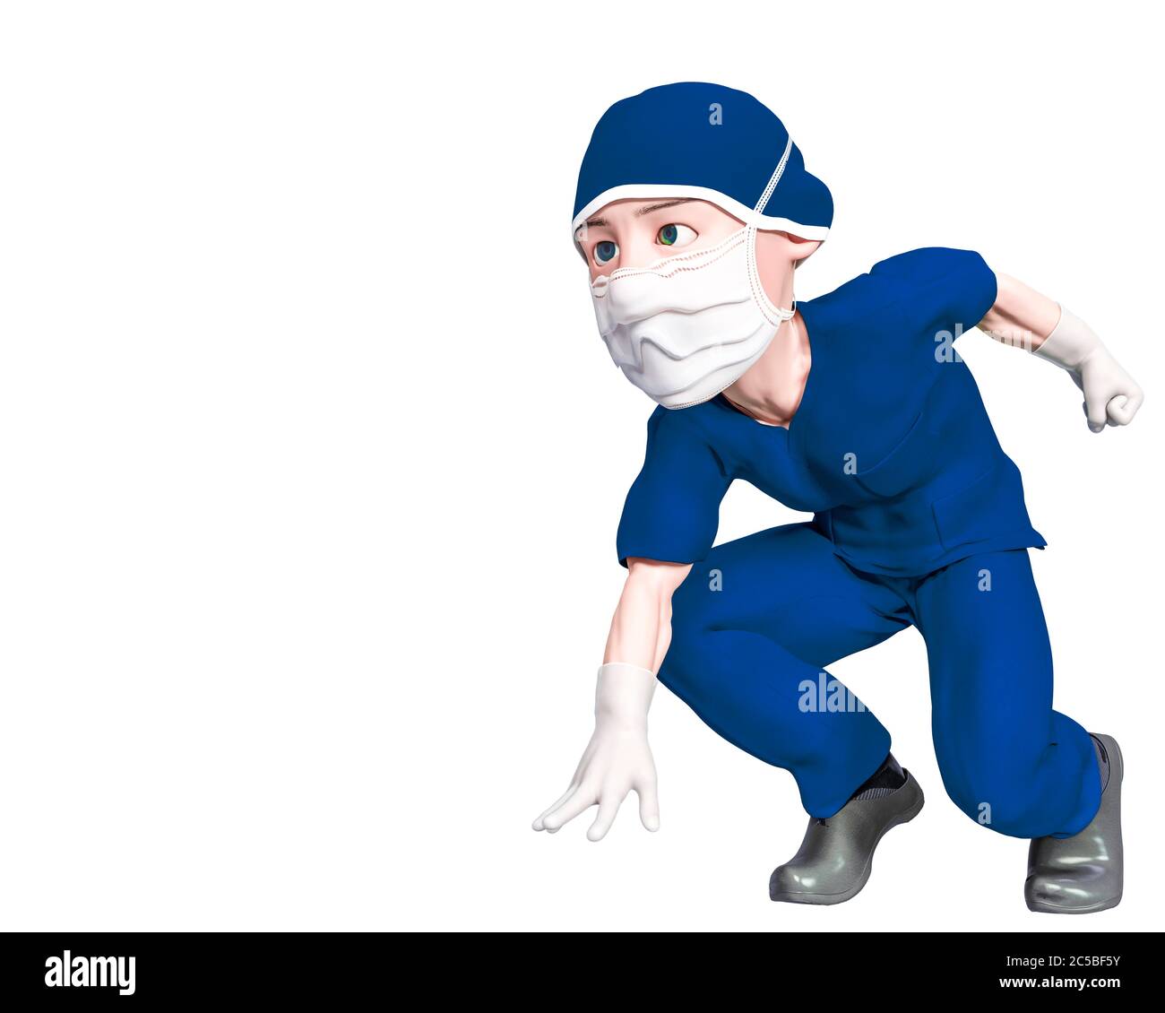 this funny doctor cartoon will put some fun in yours creations Stock ...