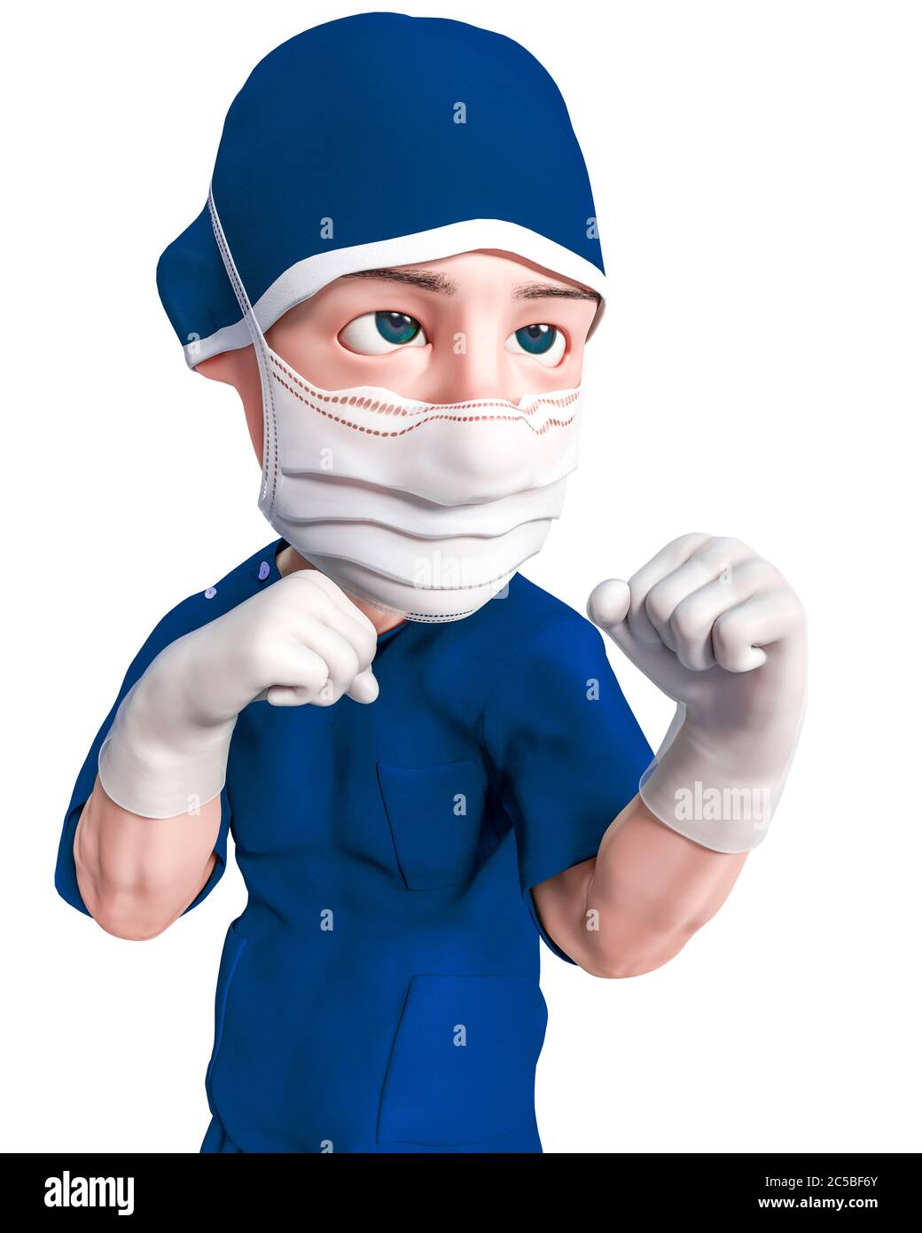 this funny doctor cartoon will put some fun in yours creations Stock ...