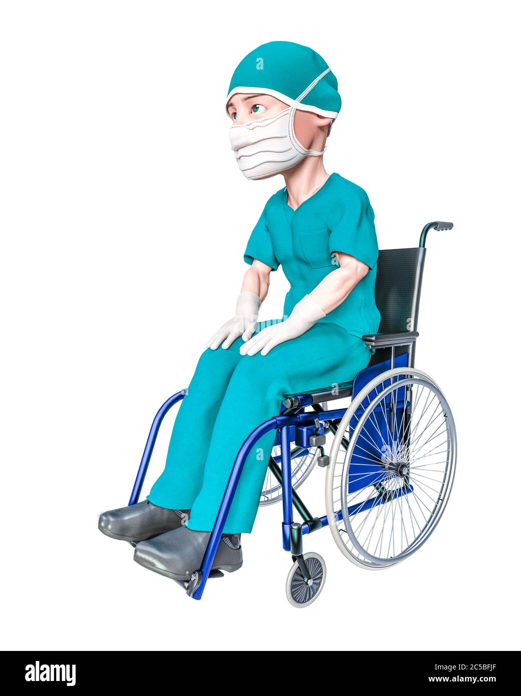 this funny doctor cartoon will put some fun in yours creations Stock ...