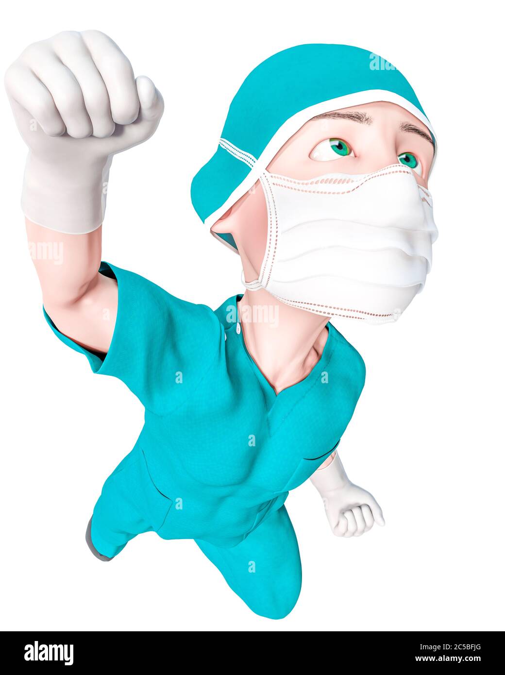 this funny doctor cartoon will put some fun in yours creations Stock ...