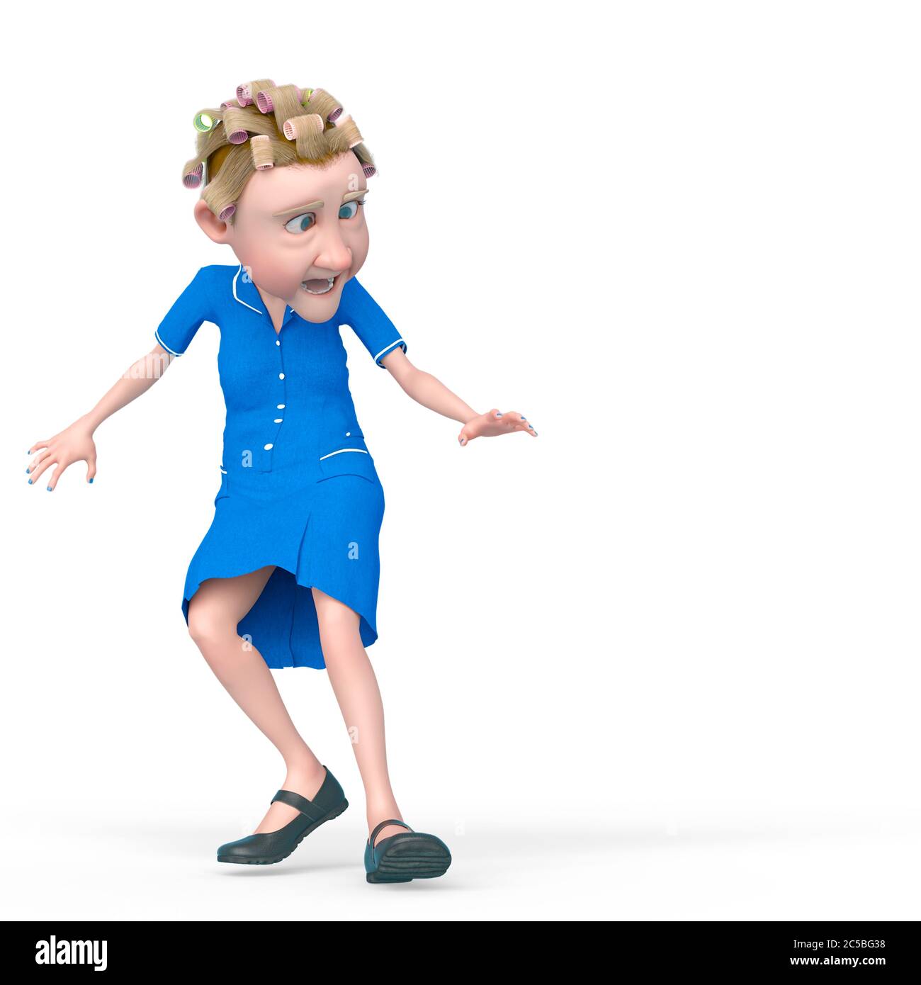 Scared Grandma Clip Art