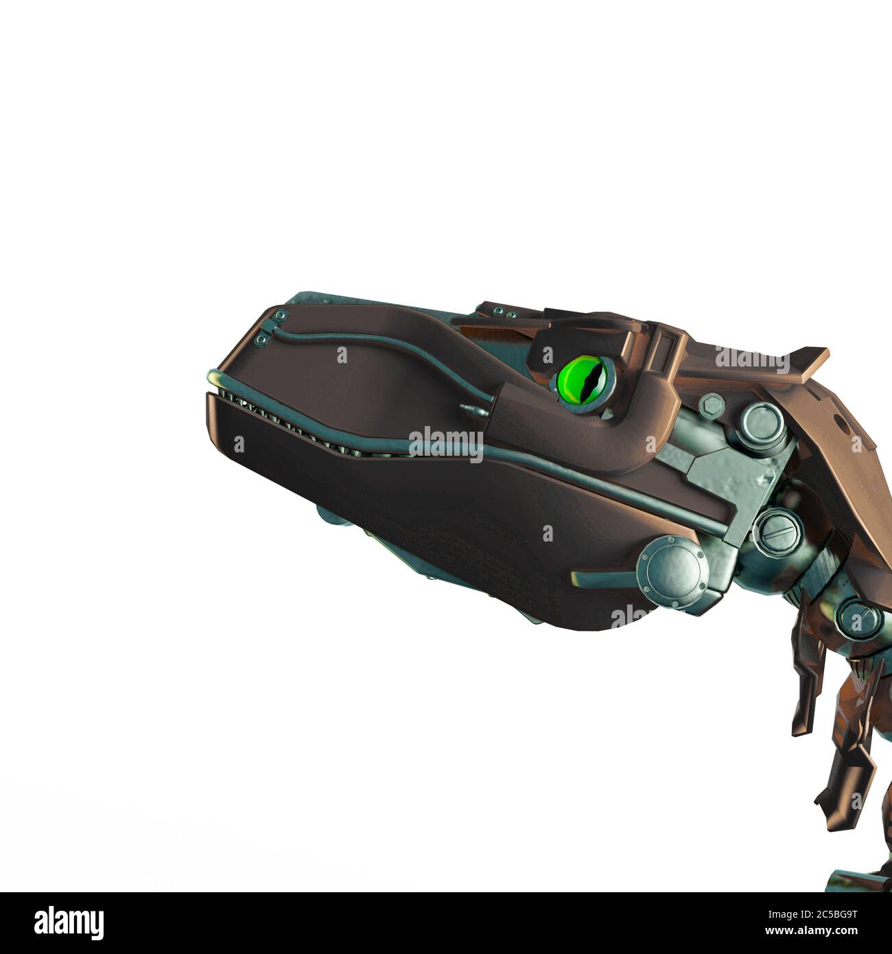 dino raptor robot, 3d illustration Stock Photo - Alamy