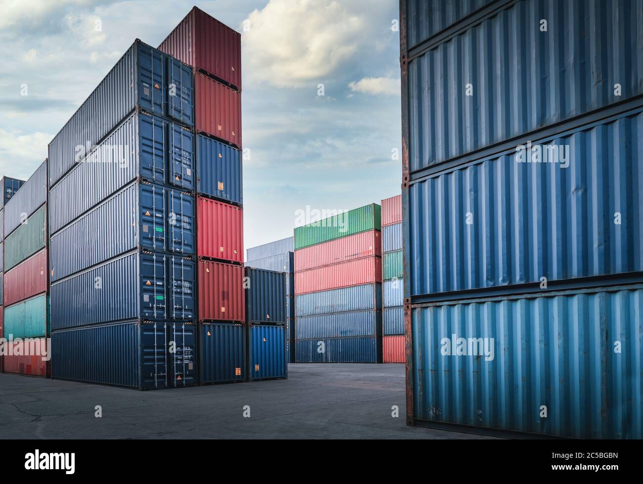 Container Cargo Port Ship Yard Storage Handling of Logistic ...