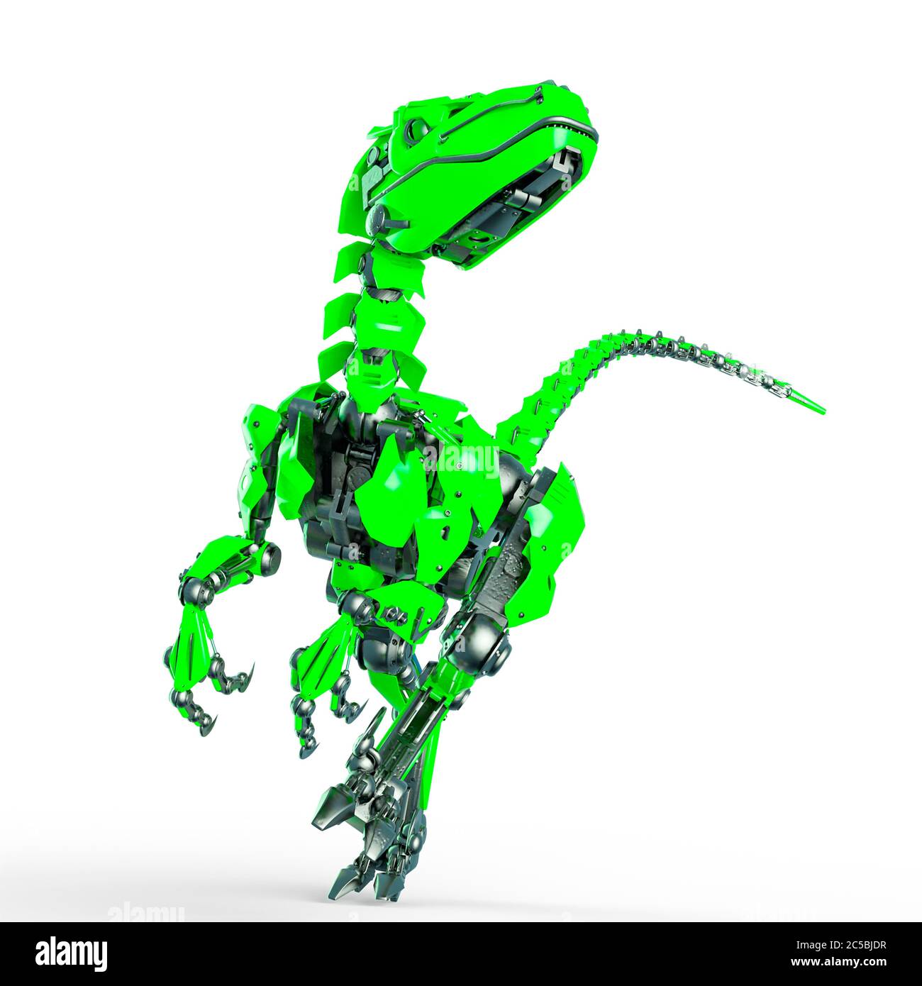 dino raptor robot nice view , 3d illustration Stock Photo - Alamy