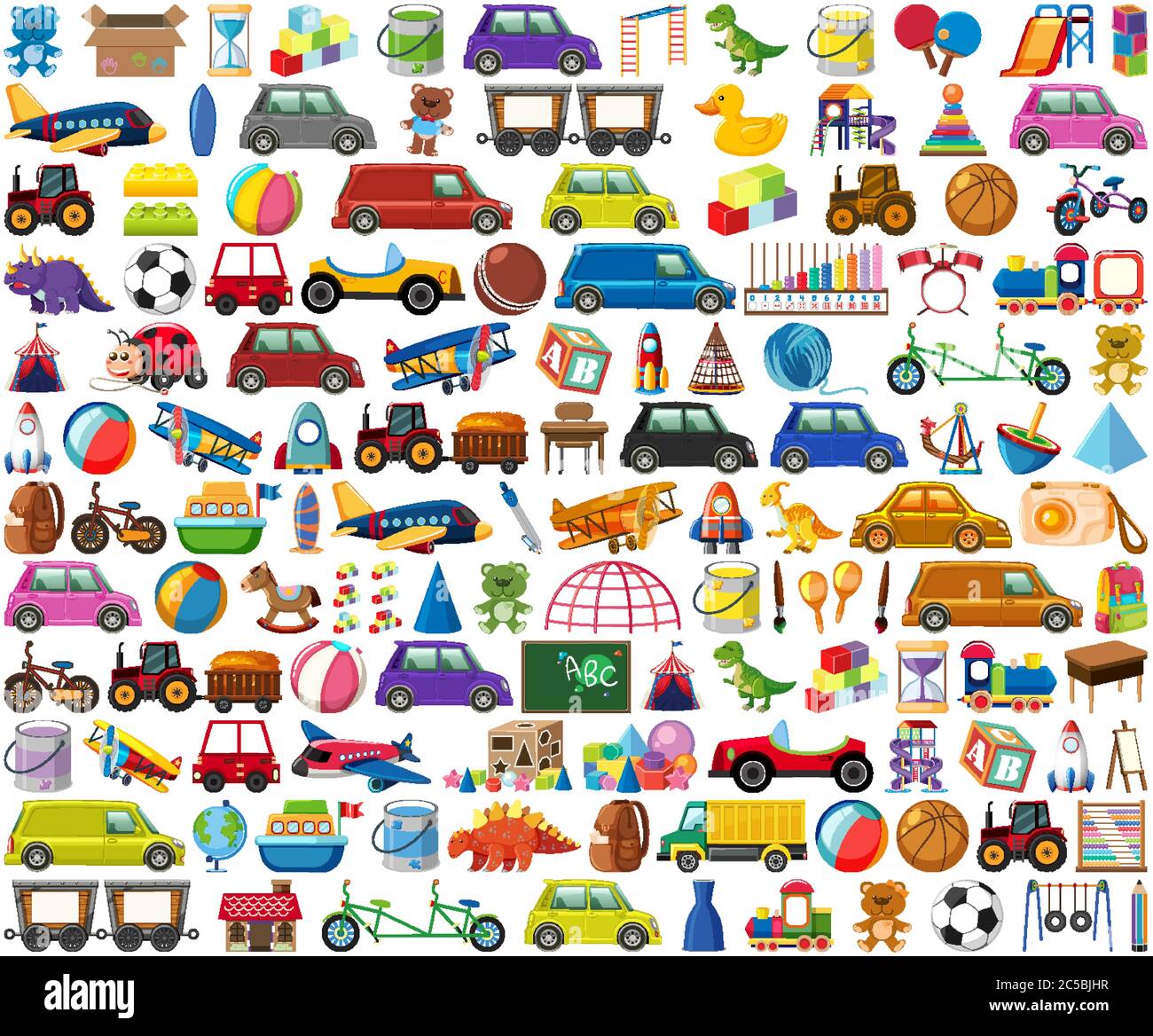 Set of various objects cartoon illustration Stock Vector Image & Art ...