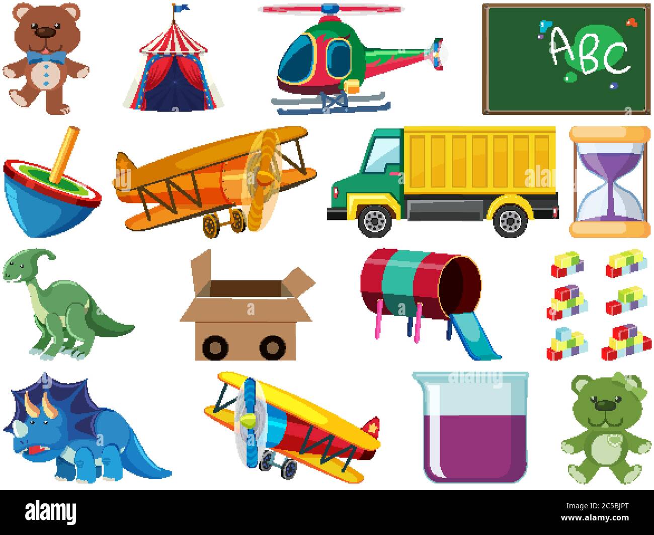 Set of various objects cartoon illustration Stock Vector Image & Art ...