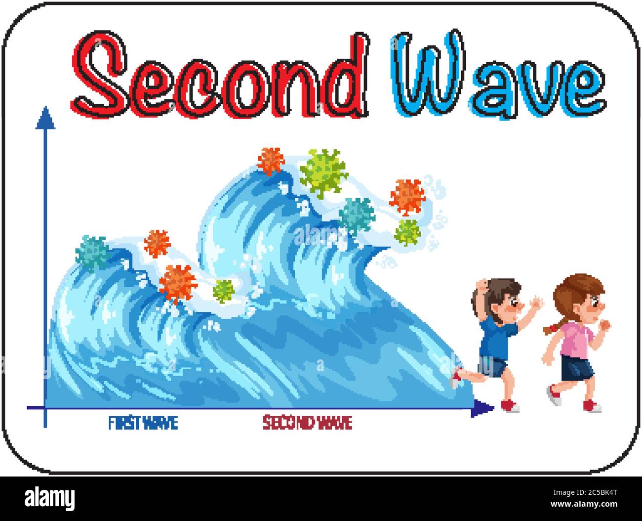 Children running away Stock Vector Images - Alamy