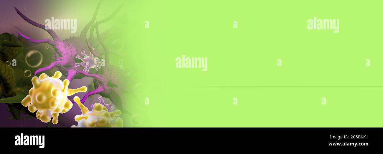 Digital 3d illustration of cancer cells in human body Stock Photo - Alamy