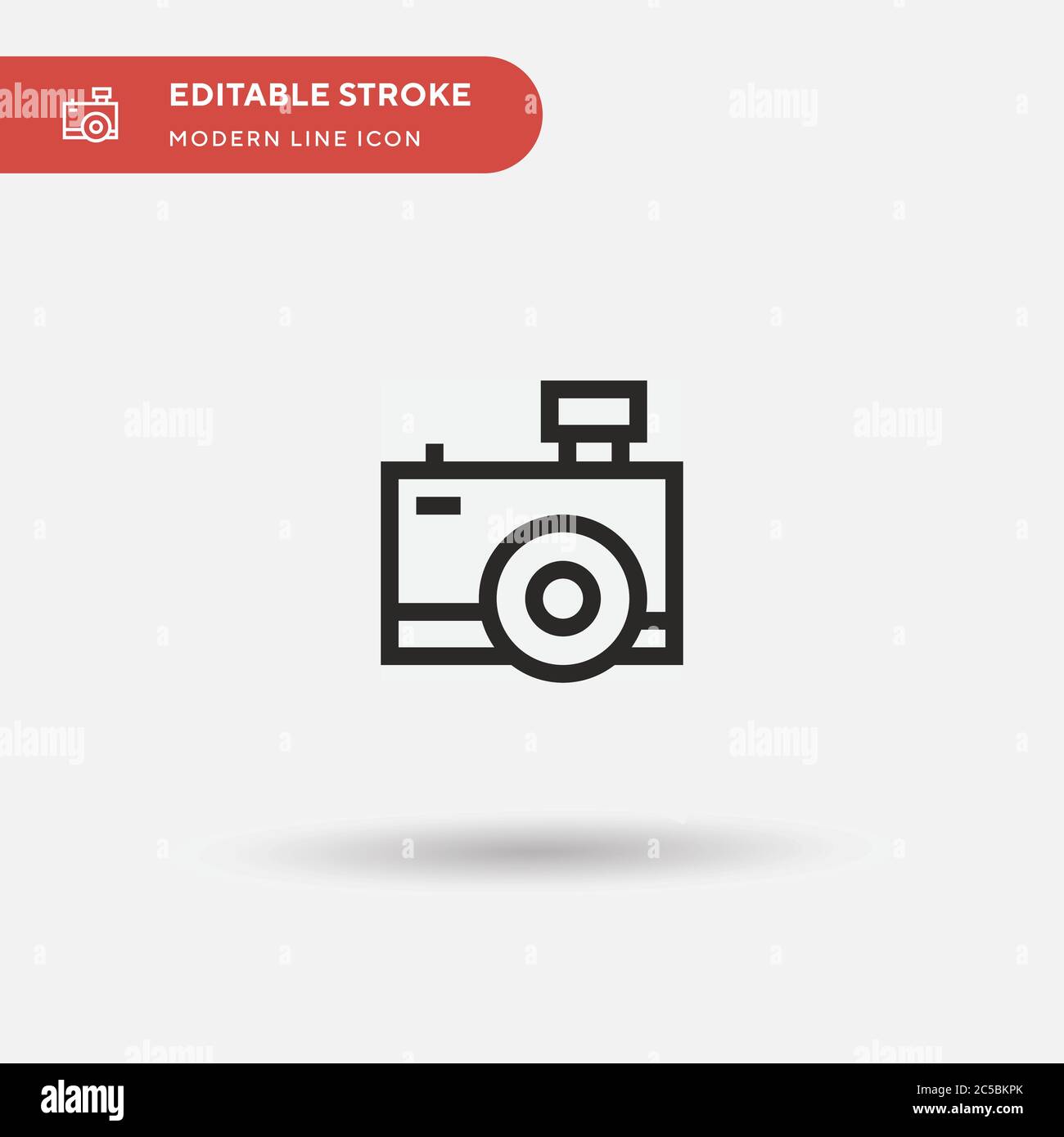 Camera Simple vector icon. Illustration symbol design template for web ...