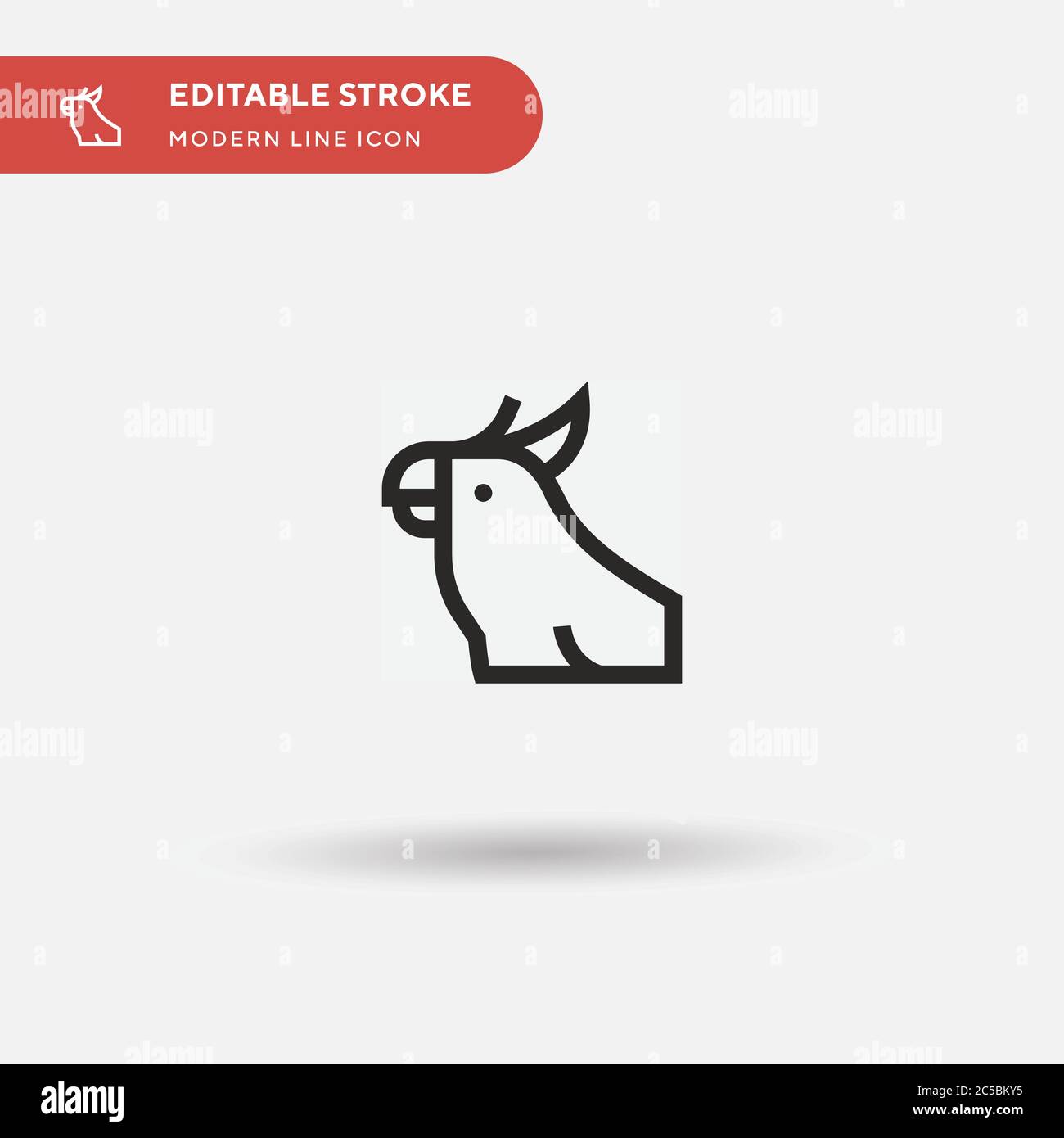 Cockatoo Simple vector icon. Illustration symbol design template for ...