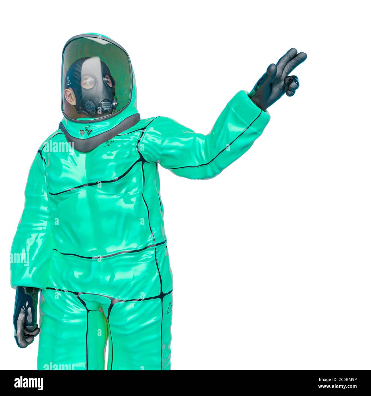 man in a biohazard suit is saying virus is every where meme, 3d ...