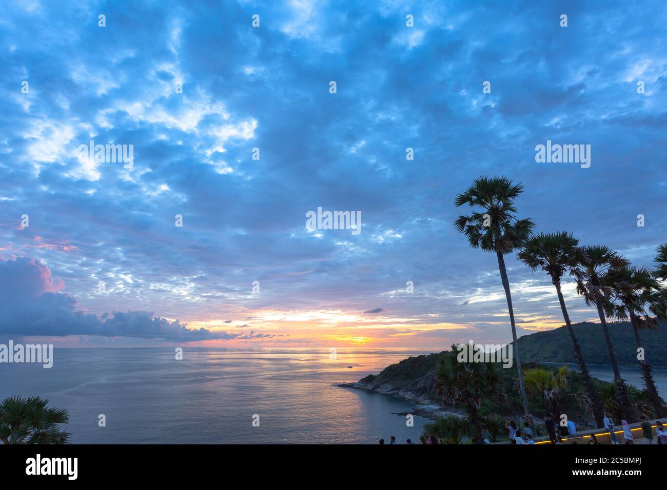 The sugar palm is a symbol of Promthep cape viewpoint. Promthep cape ...