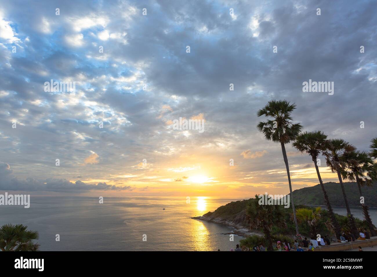 The sugar palm is a symbol of Promthep cape viewpoint. Promthep cape ...